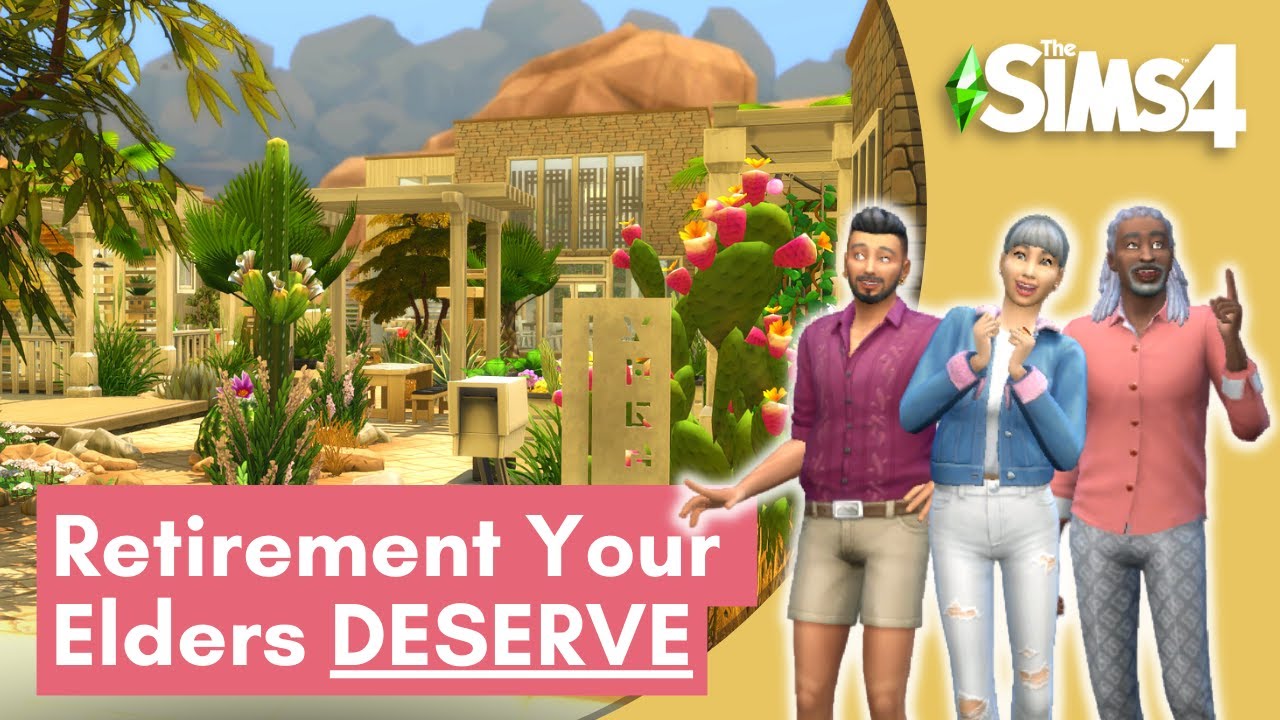 Perfect Tiny Home Community for Your Elder Sims | Sims 4 Retirement ...