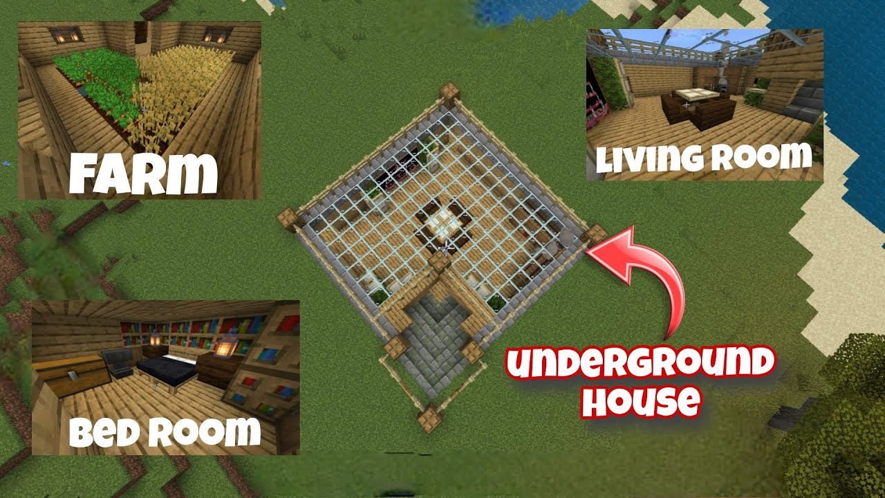 how to build this easy underground base in Minecraft |Minecraft ...