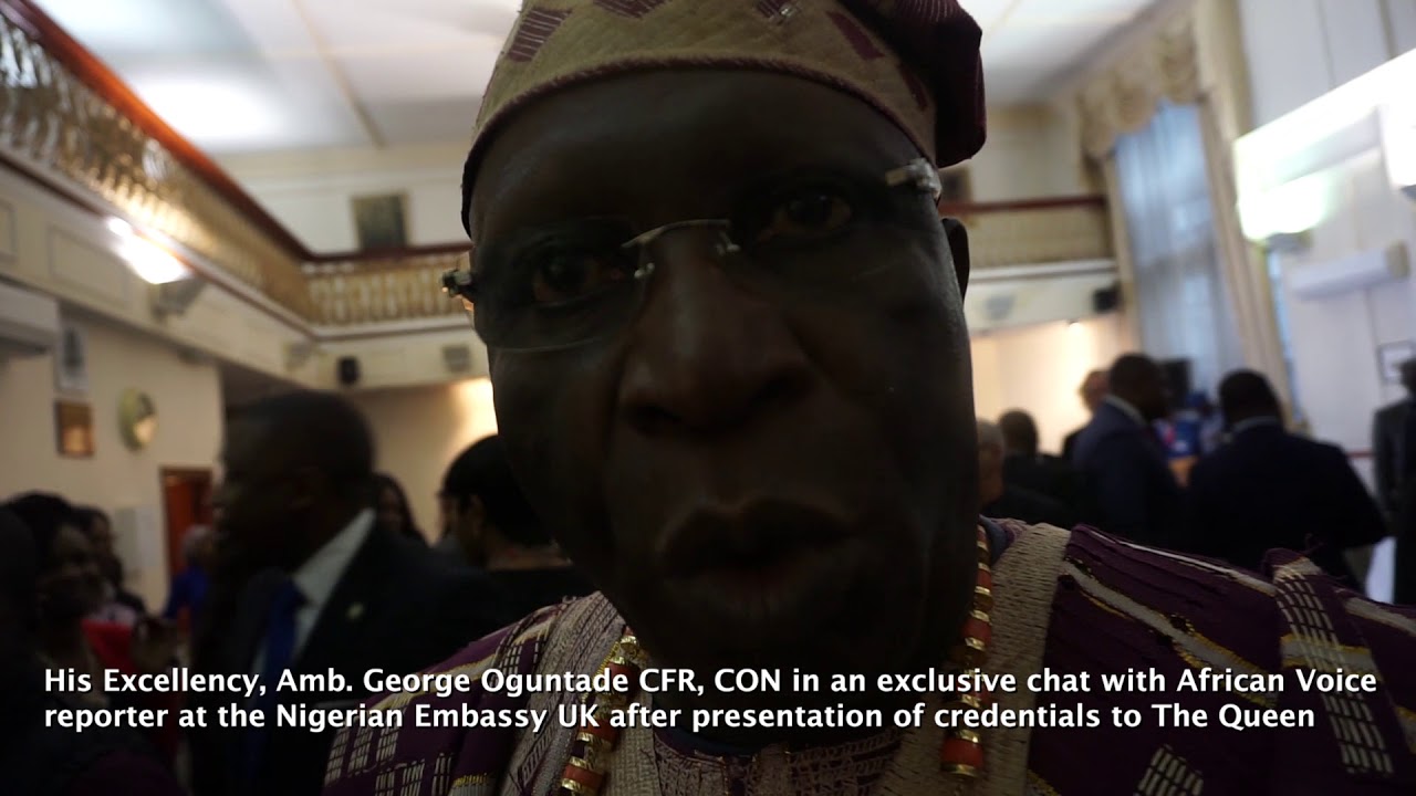 Africa Alive reporter interviews His Excellency, Amb. George Oguntade ...