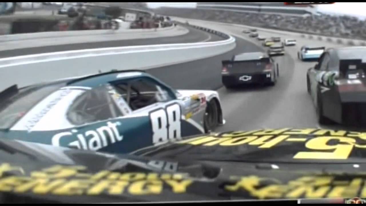 NASCAR crash - car in flames ! - YouTube