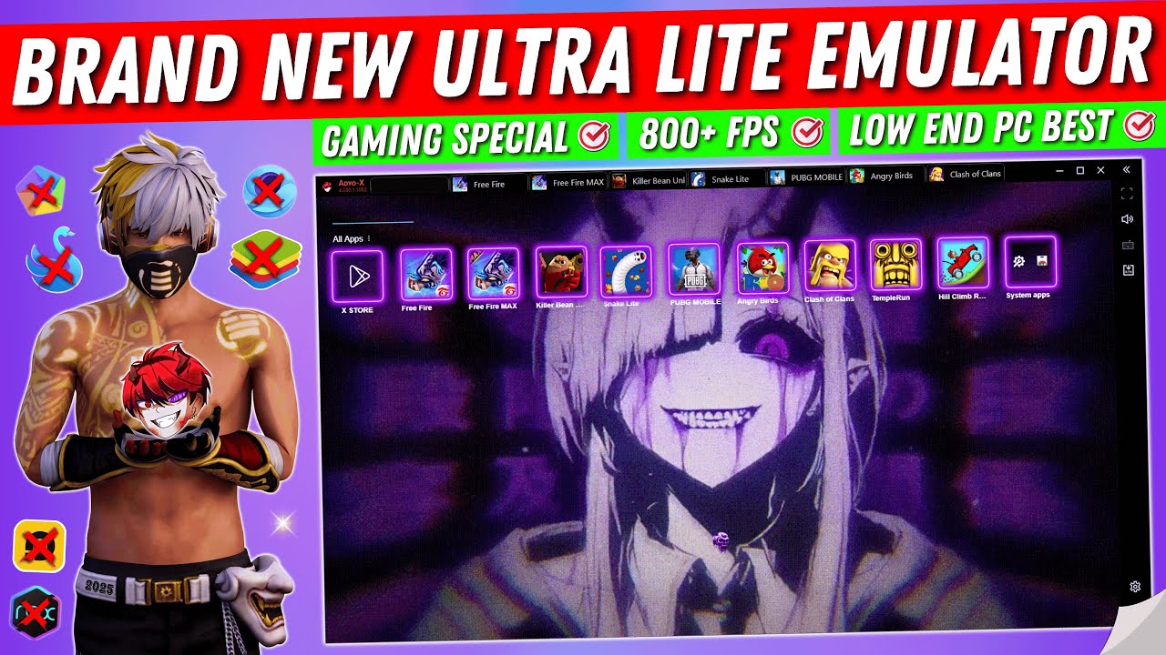 2025 Brand New Ultra Lite Emulator For Free Fire Low End PC || Best ...