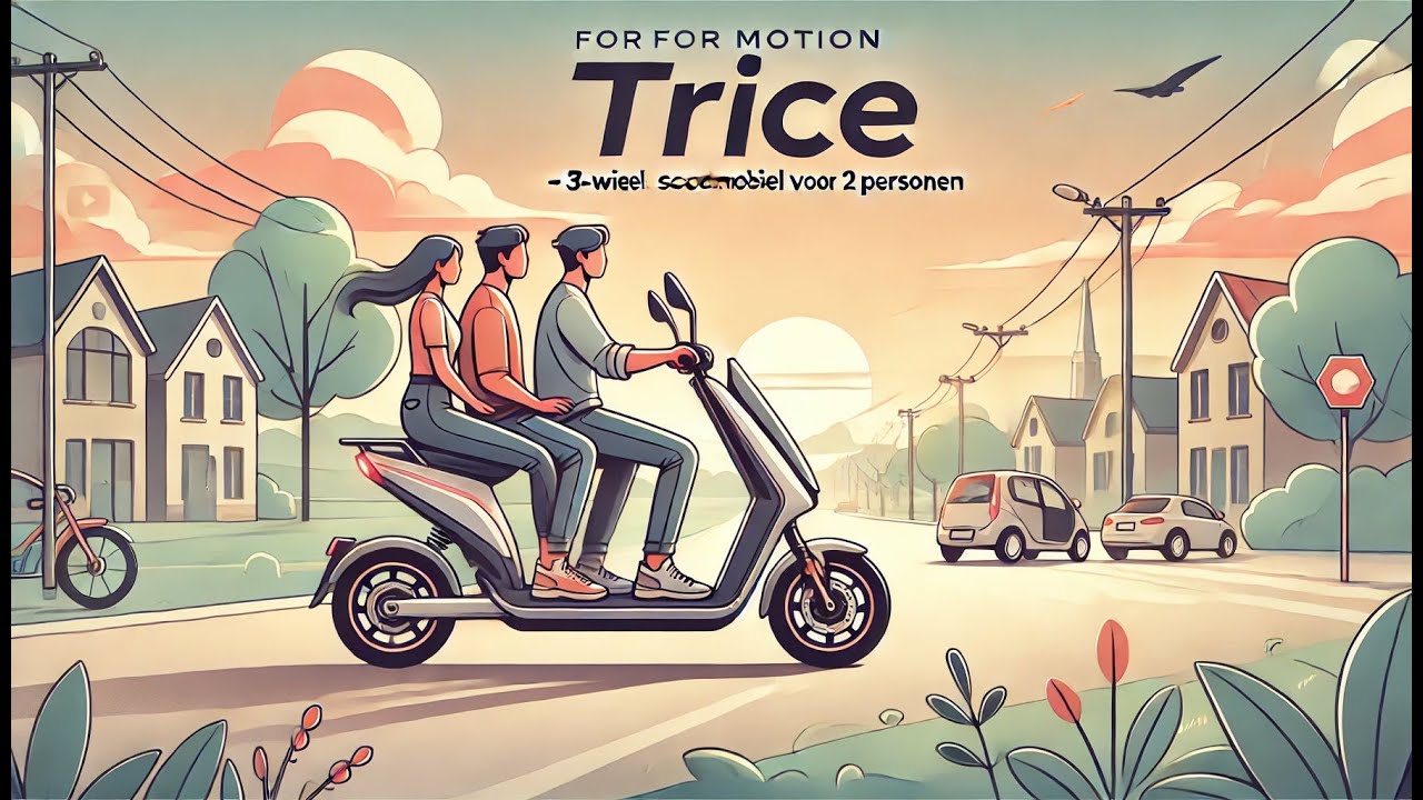 For Motion Trice – De Ultieme 3 Wiel Scootmobiel voor 2 Personen - YouTube