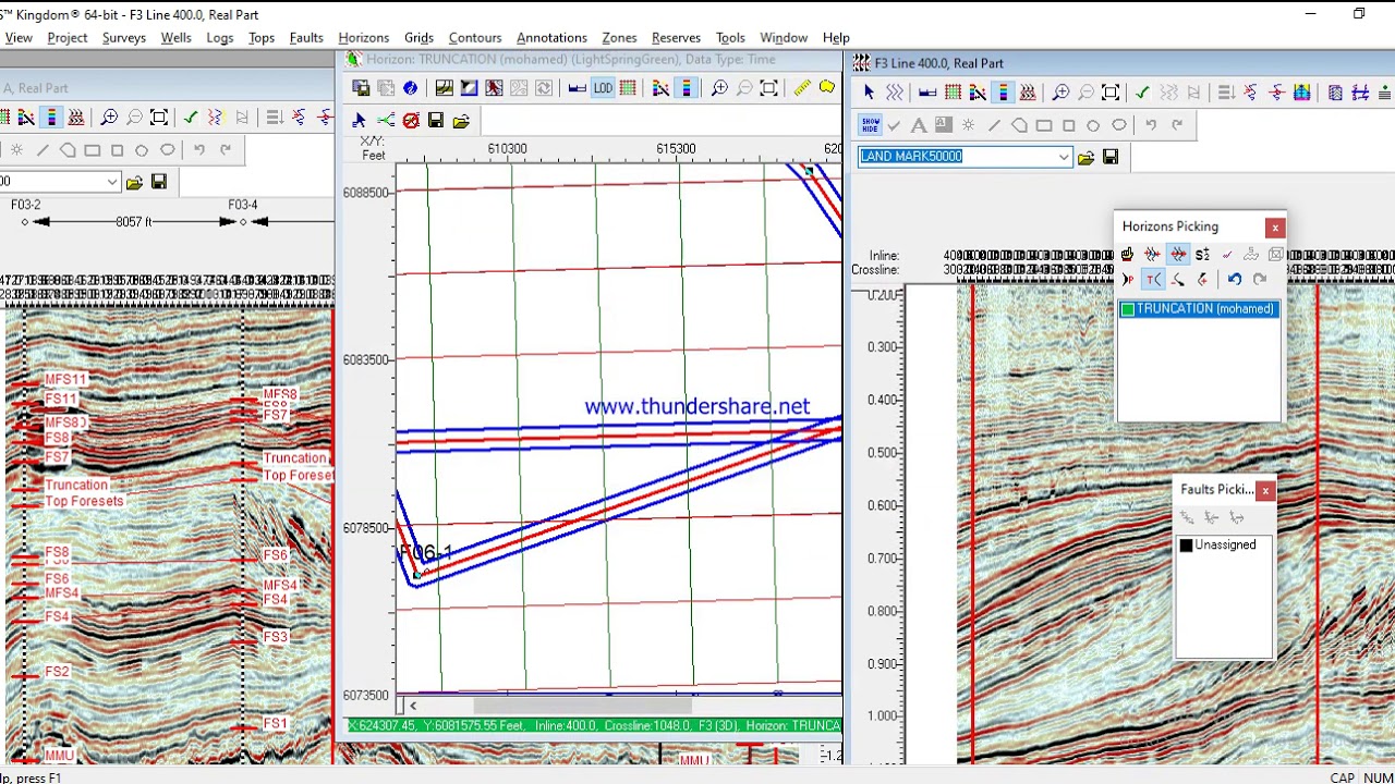 seismic interpretation practical using kingdom-arabic - YouTube