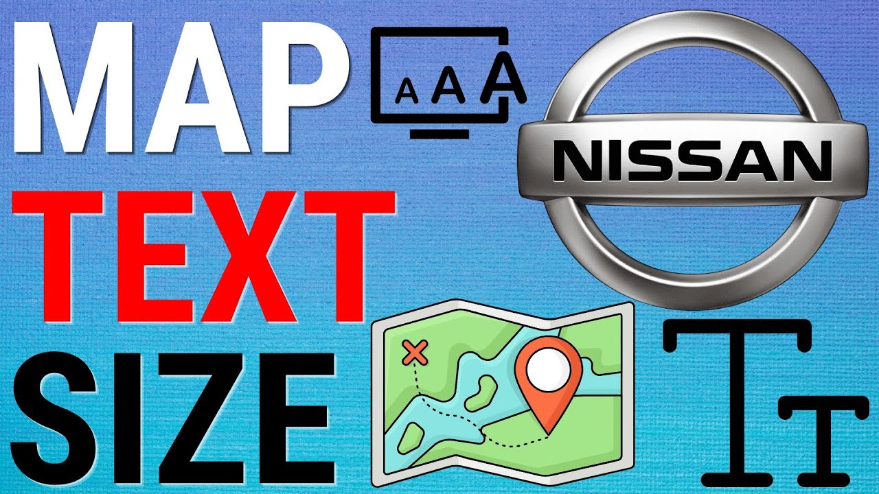Nissan Qashqai: Change Map Text Size - YouTube