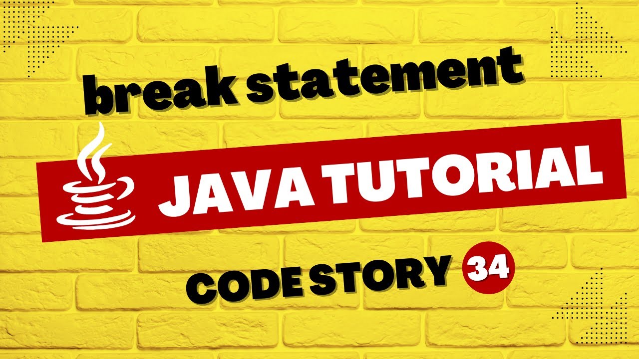 Java tutorial - break statement - YouTube