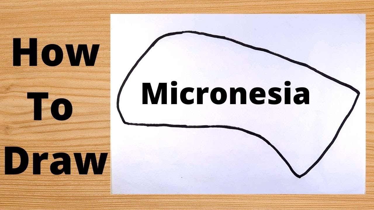 Drawing Micronesia Map - Hidden Trick - YouTube