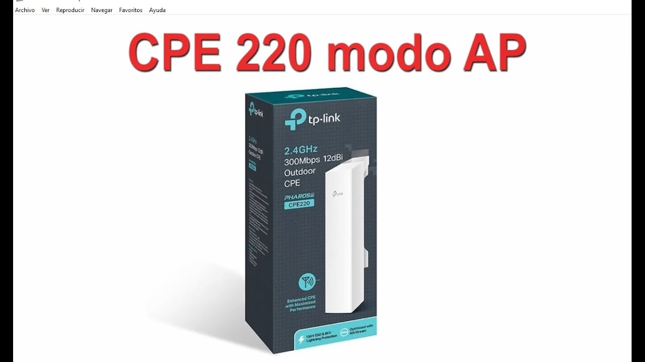 CPE 220 modo TRANSMISOR - YouTube