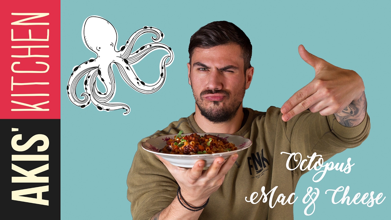 Greek Octopus Mac 'n' Cheese | Akis Petretzikis - YouTube