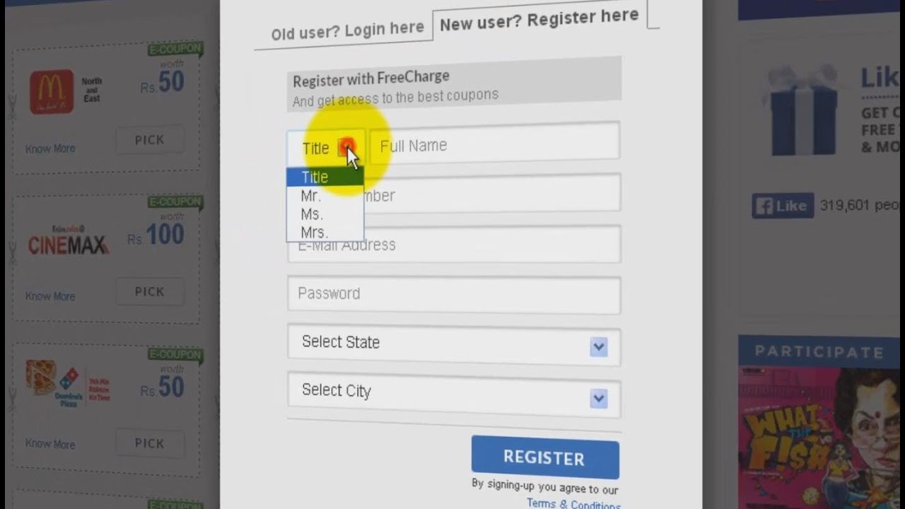 How to Register Free Charge - YouTube