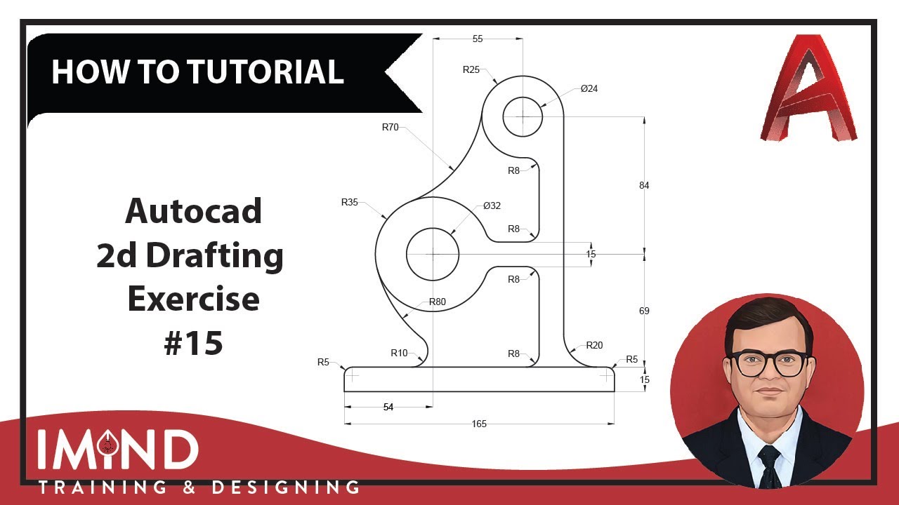 Autocad 2D Drafting Exercise #15 Basic to Advance - YouTube