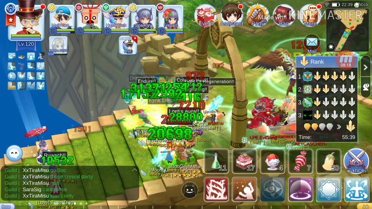 Ragnarok Mobile WOC - 22/09/2019 - YouTube