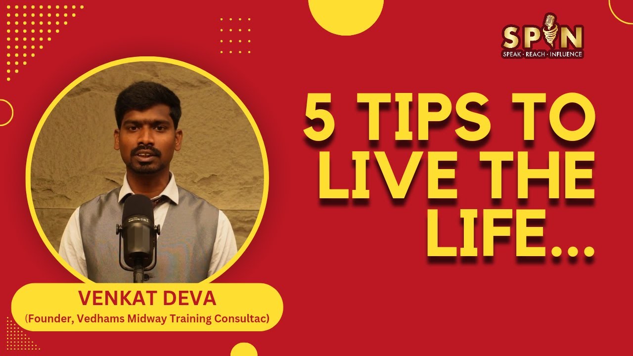 SPIN Graduate Venkat Deva delivers his maiden podcast - YouTube