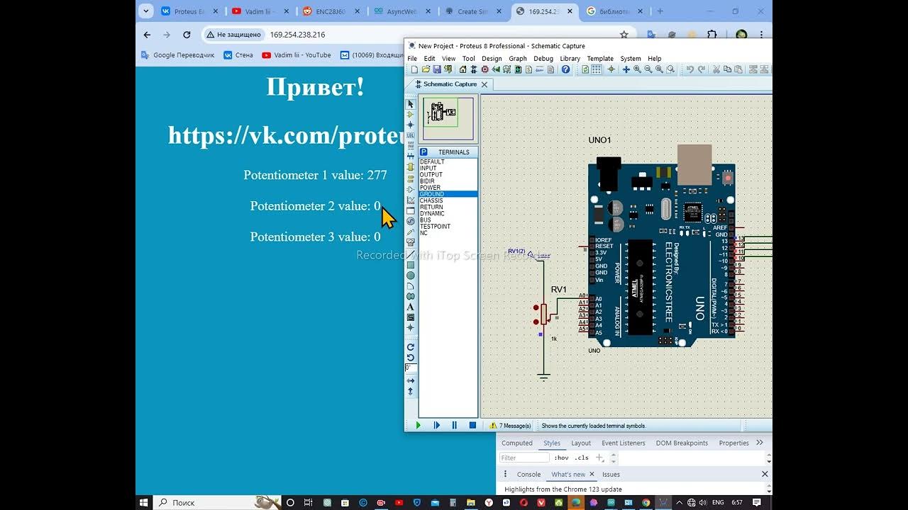 ENC28J60 arduino uno web server - YouTube