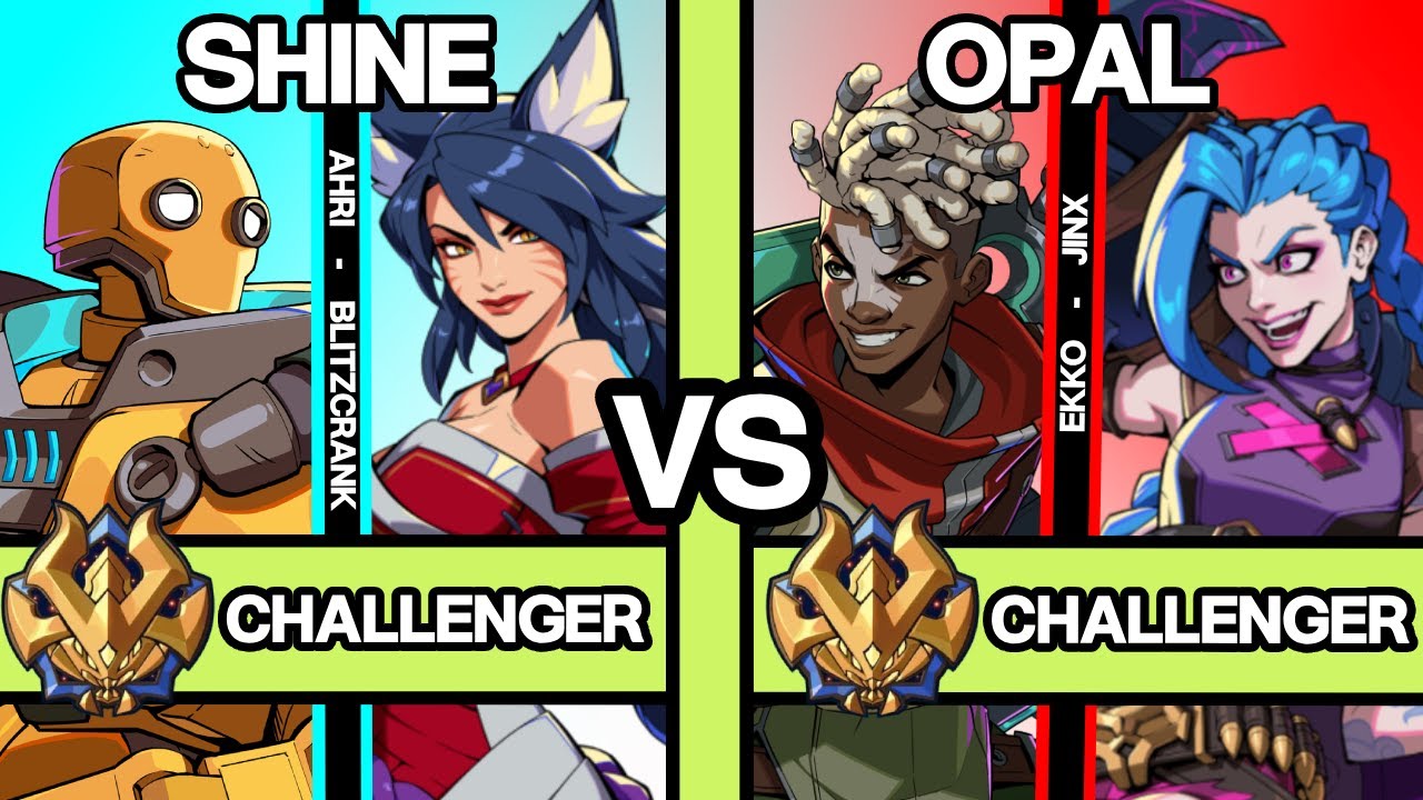 2XKO SHINE (Ahri/Blitzcrank) vs OPAL (Ekko/Jinx) 2XKO Pro Replays - YouTube