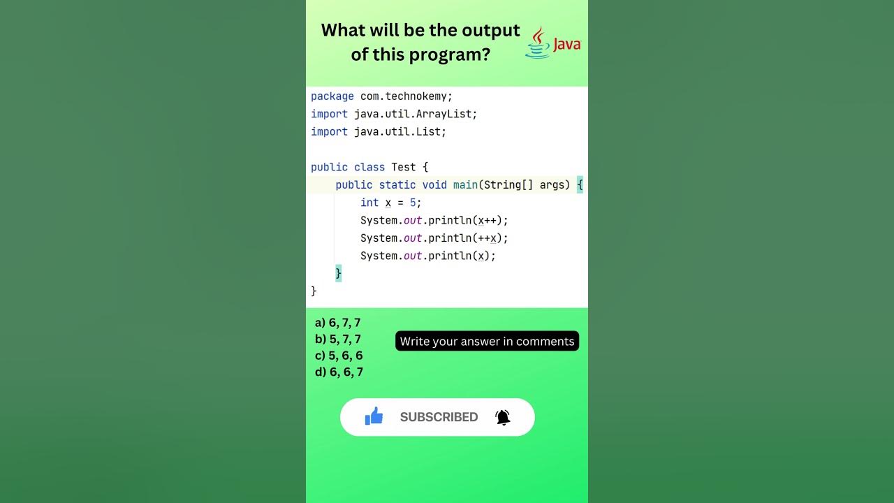 Java Quiz 8 Java Shorts Javaprogramming Coding Learnjava Javalanguage Ocjp
