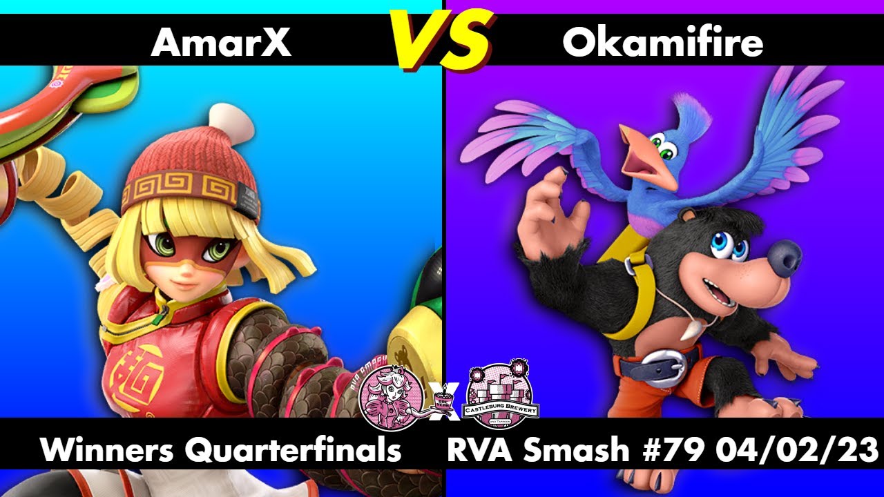 RVA Smash #79: AmarX (Min Min) vs Okamifire (Banjo & Kazooie) | Winners ...