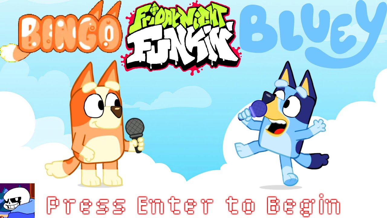 FNF BLUEY AND BINGO PONY GIRL MY LITTLE PONY SONG COVER #bluey #bingo ...