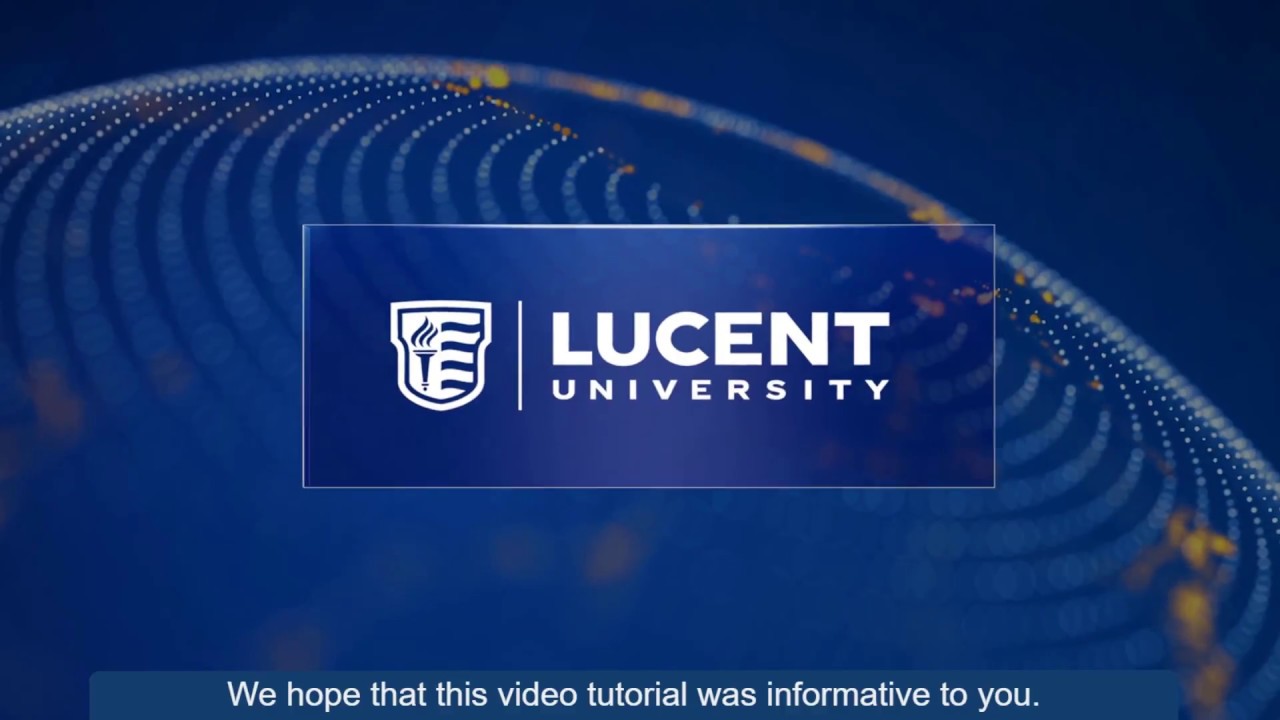 Lucent University Tutorials: Introduction, TEC and Payment - YouTube