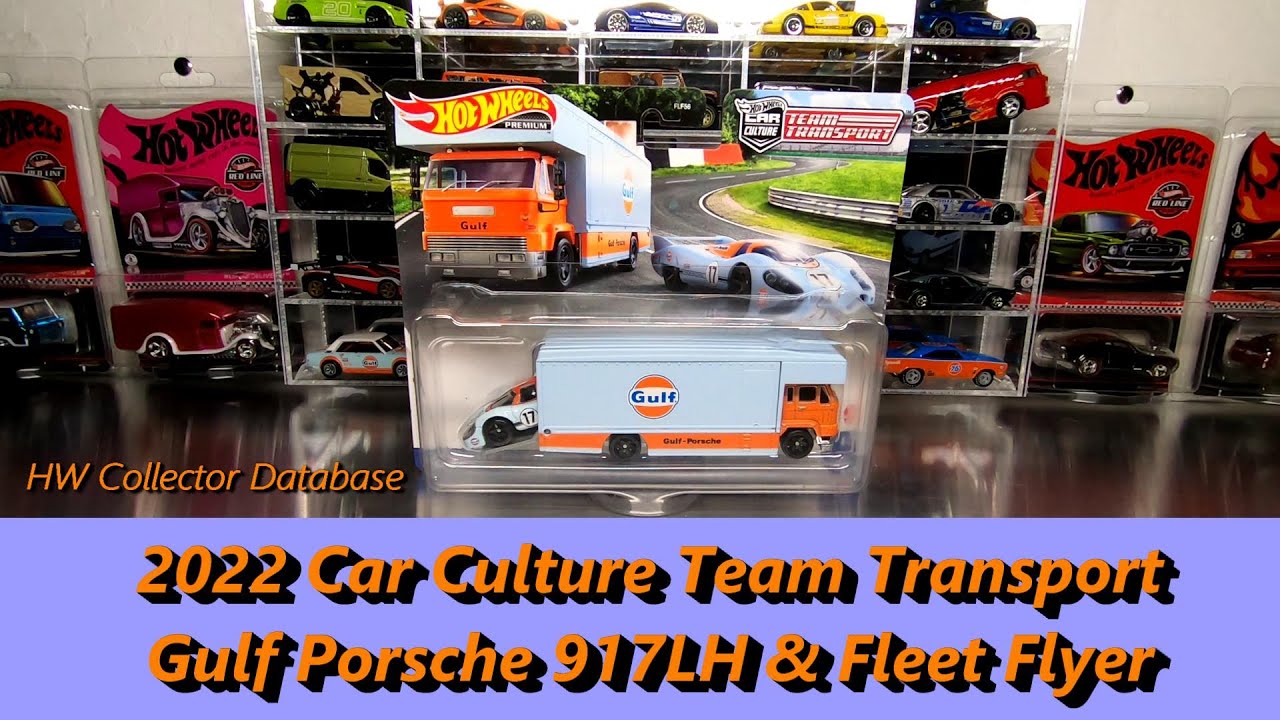 Hot Wheels 2022 Car Culture Team Transport #41 Porsche 917 LH & Fleet ...