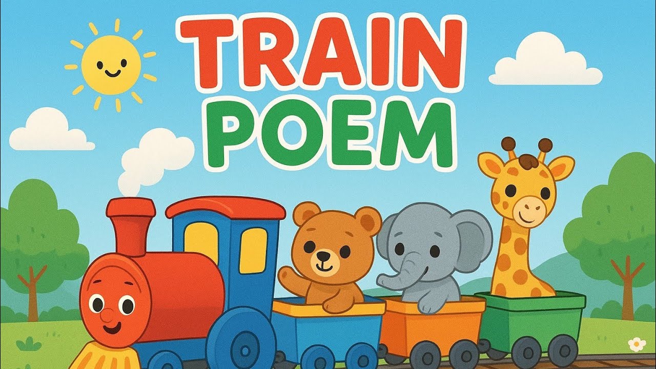 Kids poem the animals on the train 🚂 - YouTube