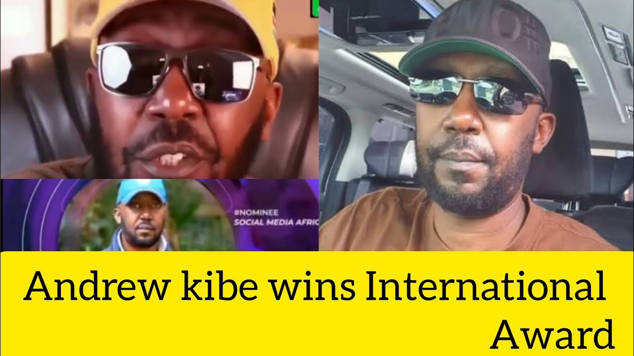 Andrew kibe wins International Award of the year in Africa|Dan tv - YouTube