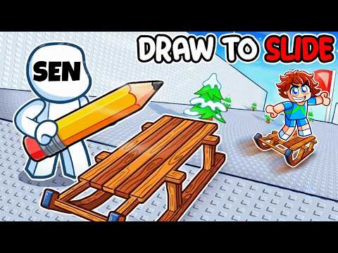 SEN KENDİ KIZAĞINI ÇİZDİN VE DEV YOKUŞTAN AŞAĞI KAYDIN 😱 Roblox