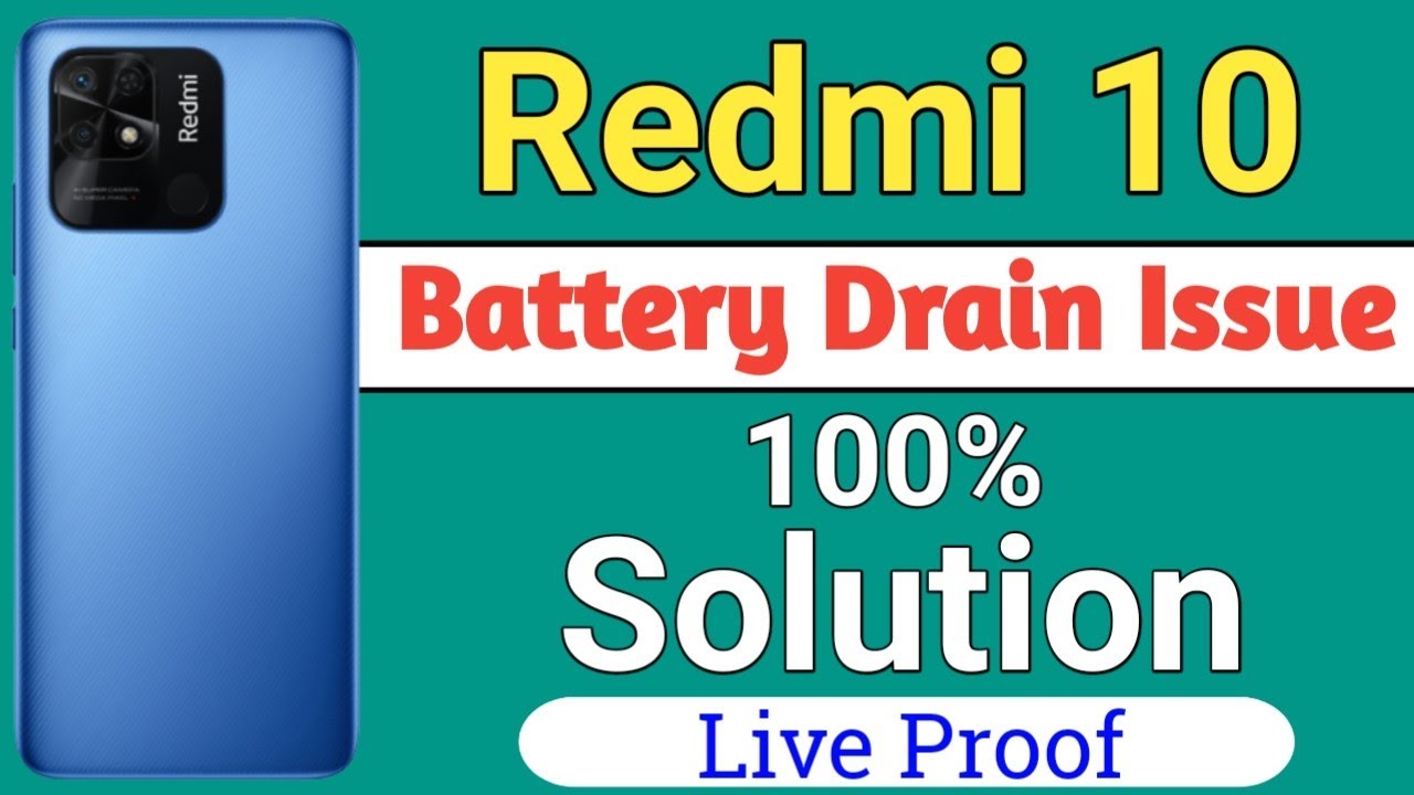 Redmi 10 Battery Drain Problem | How To Solve Battery Drain Problem in ...