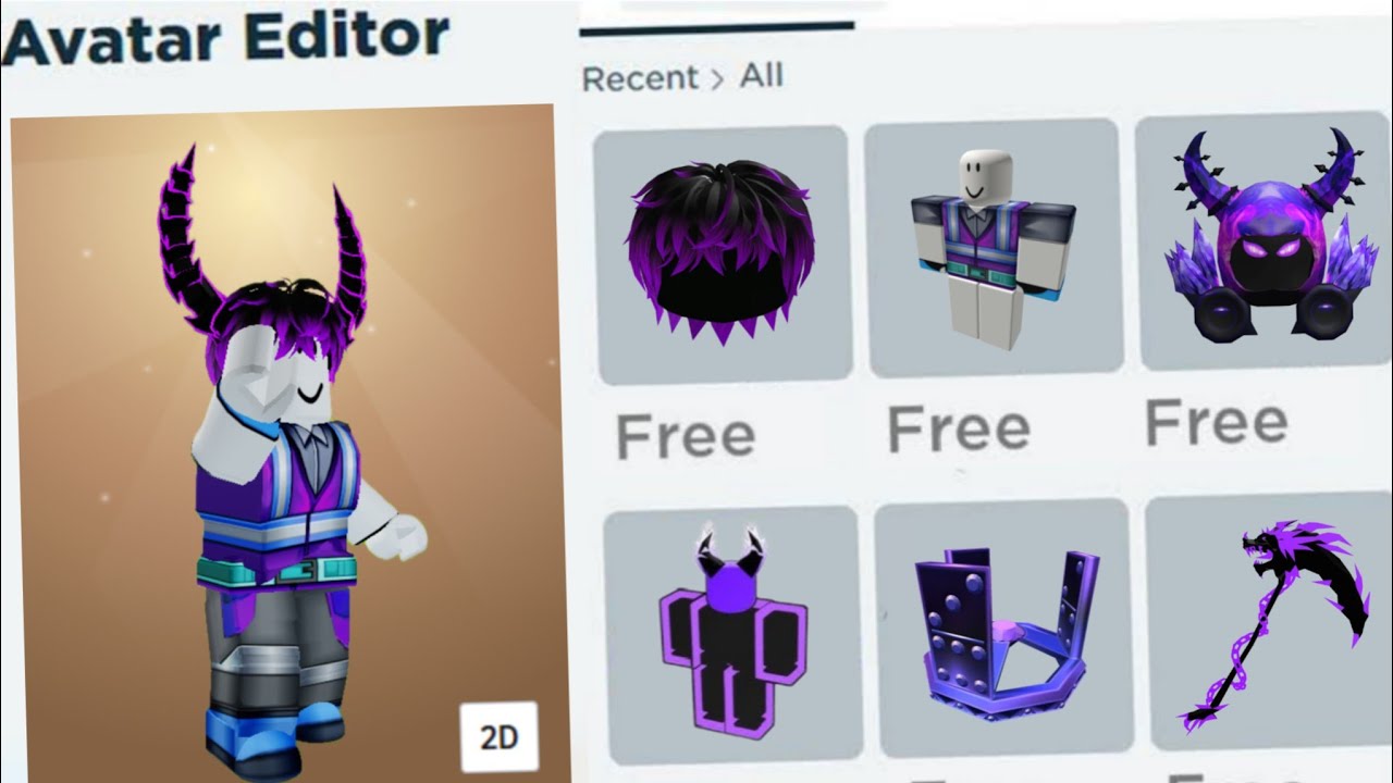 12 FREE PURPLE ITEMS ROBLOX ON MOBILE!😱😳(2025) - YouTube