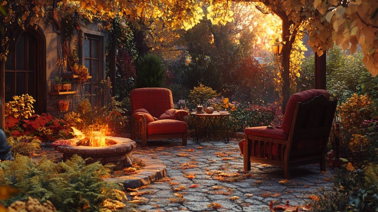 Relaxing Autumn Sounds | Fresh Air and the Sound of Falling Leaves to ...