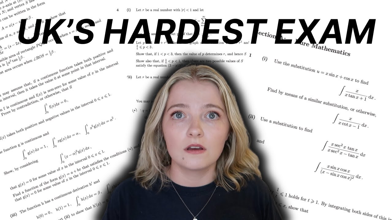 The UK's Hardest Mathematics Exam - YouTube