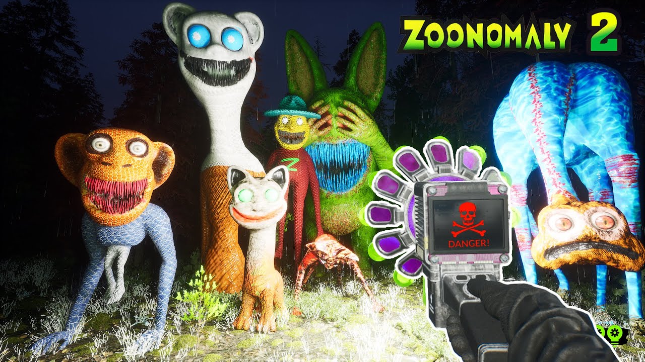 I colored the monsters in Zoonomaly 1 2 3 4 5 6 7 8 9 - YouTube