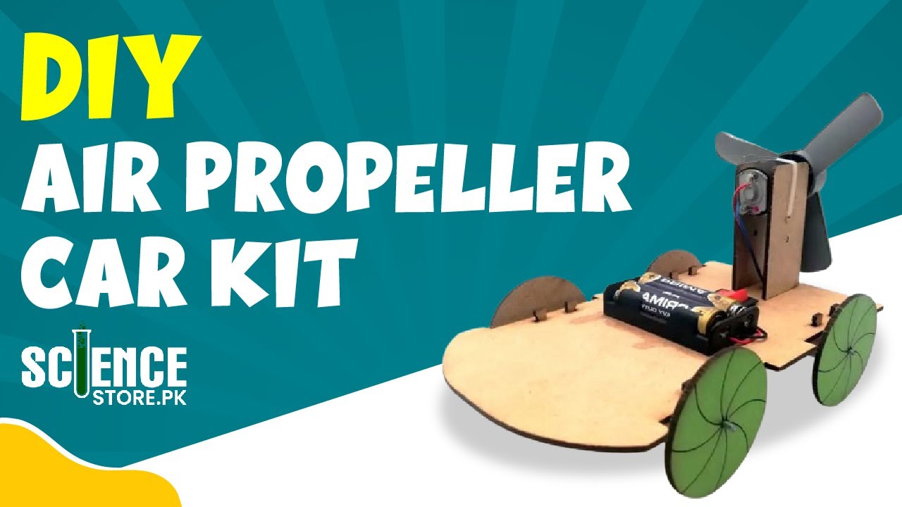 How to Make Air Propeller motor Car | DIY Air Propeller Car Kit - YouTube