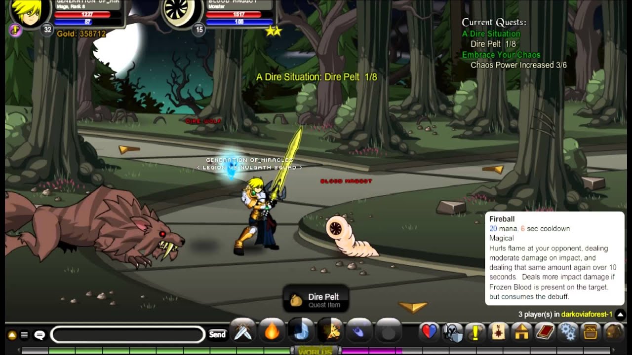 Darkovia Forest AQW Walkthrough =AQW= - YouTube