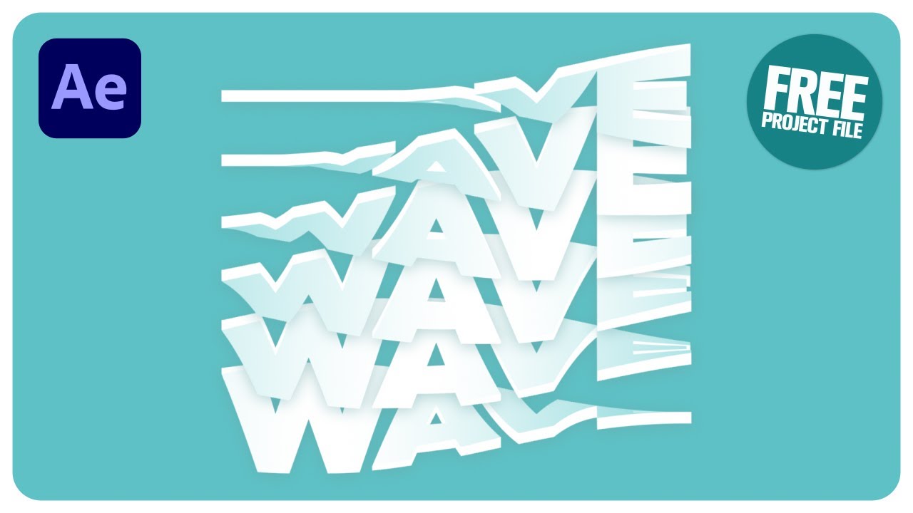 Wave Looping Kinetic Type | After Effects Tutorial - YouTube