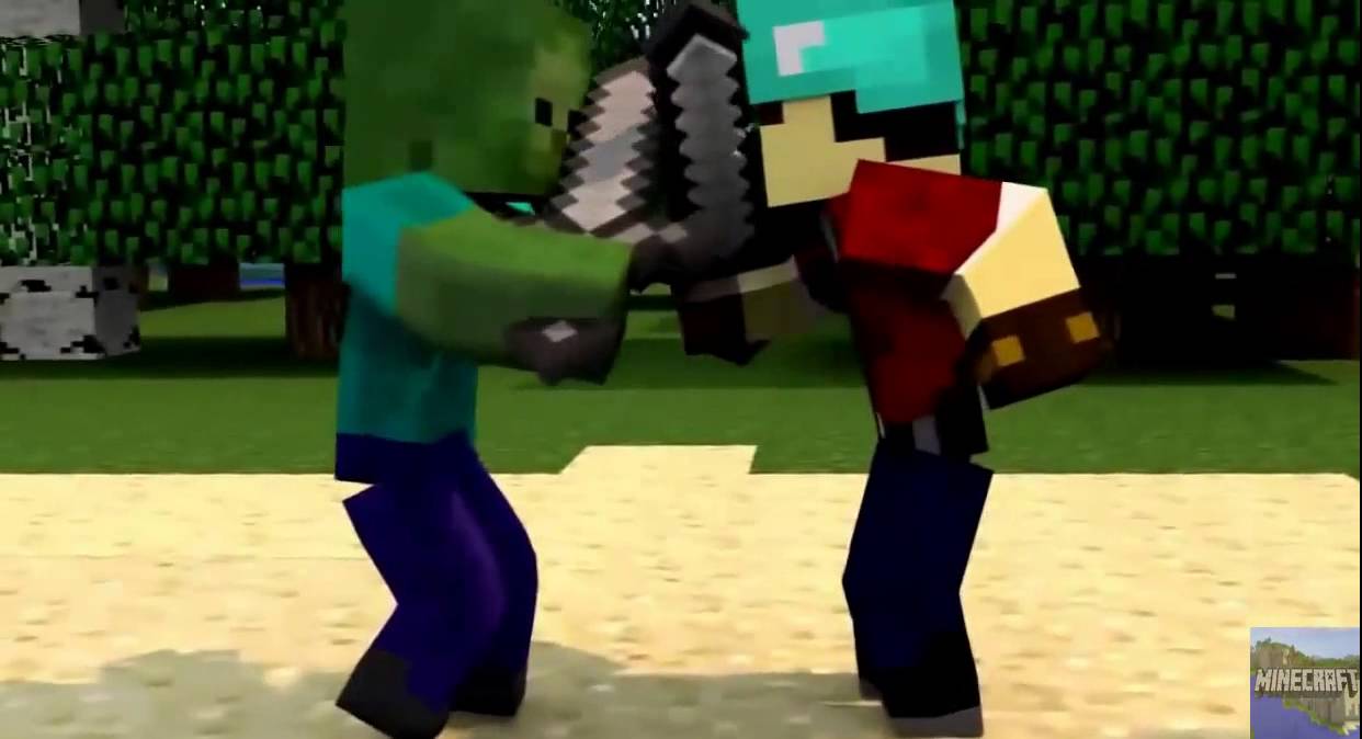 Minecraft Top 5 Epic Fighting Minecraft Animation 2015 - YouTube