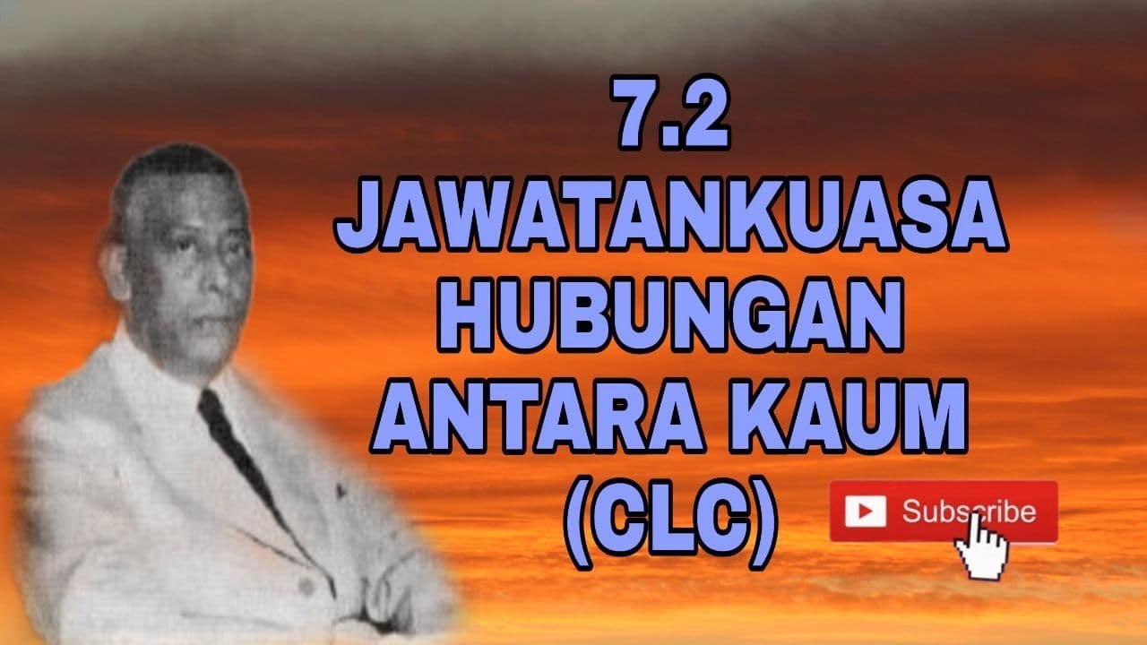 7.2 JAWATANKUASA HUBUNGAN ANTARA KAUM (CLC) - YouTube
