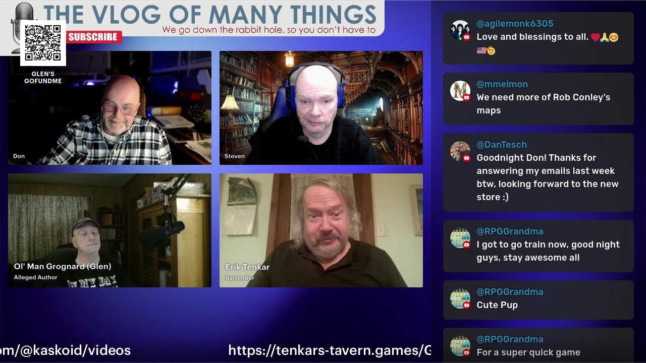 Vlog of Many Things Live! Talking Tim Kask - YouTube
