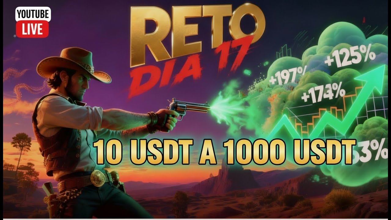 🔴DIRECTO: 📈 DIA 17 RETO 10 USDT A 1000 USDT ( SALDO 15 USDT ) - YouTube