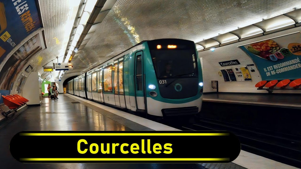 Metro Station Courcelles - Paris 🇫🇷 - Walkthrough 🚶 - YouTube