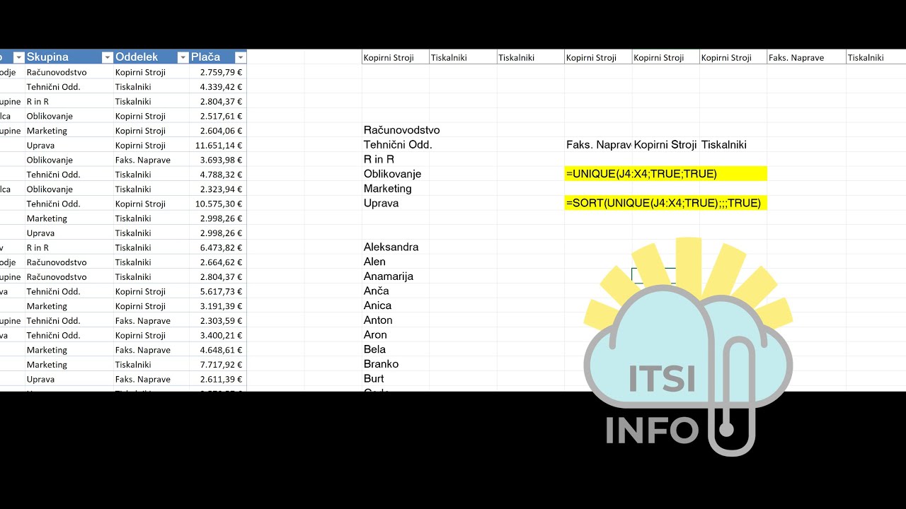 ExcelMajster_Unique - YouTube
