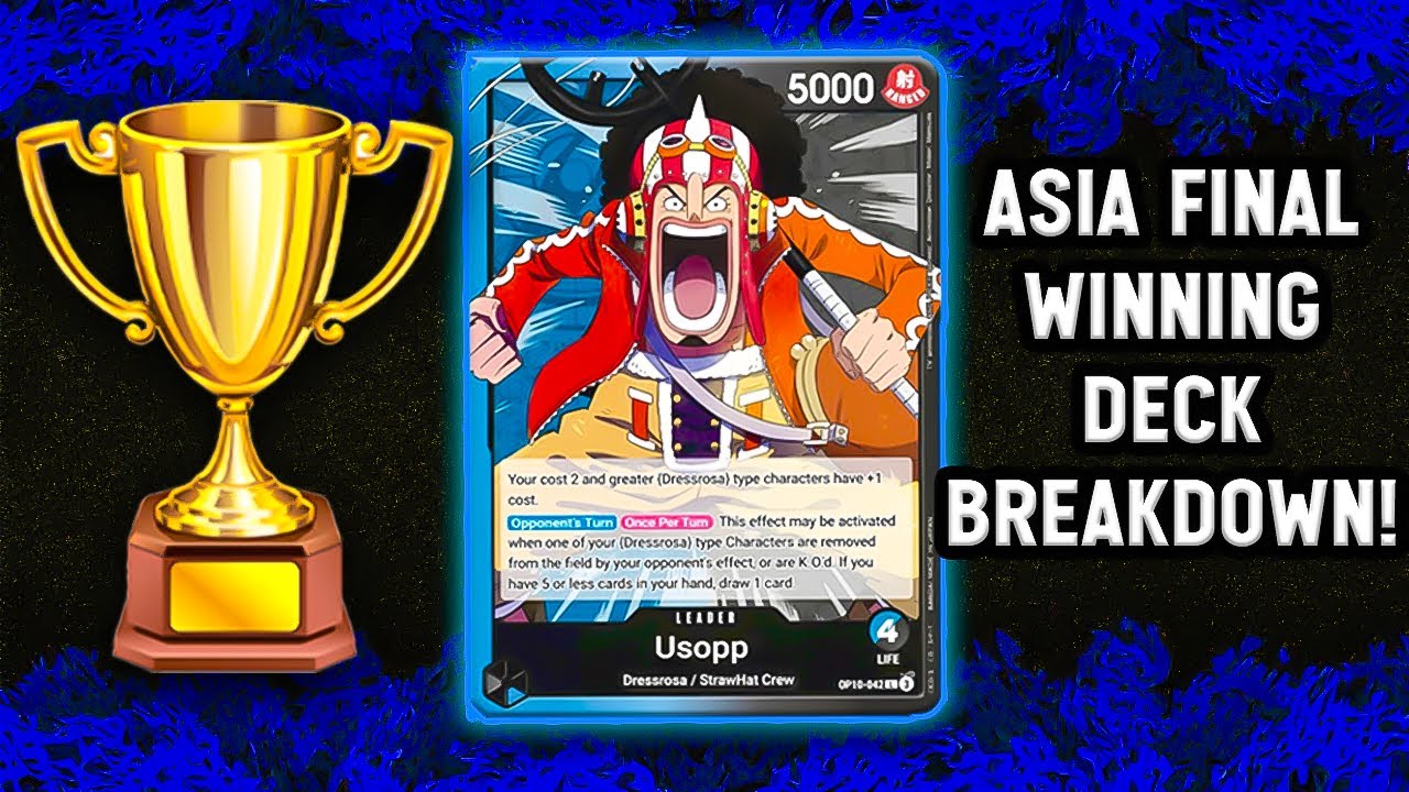 Asia Final Winning Usopp Deck Breakdown + Gameplay - YouTube