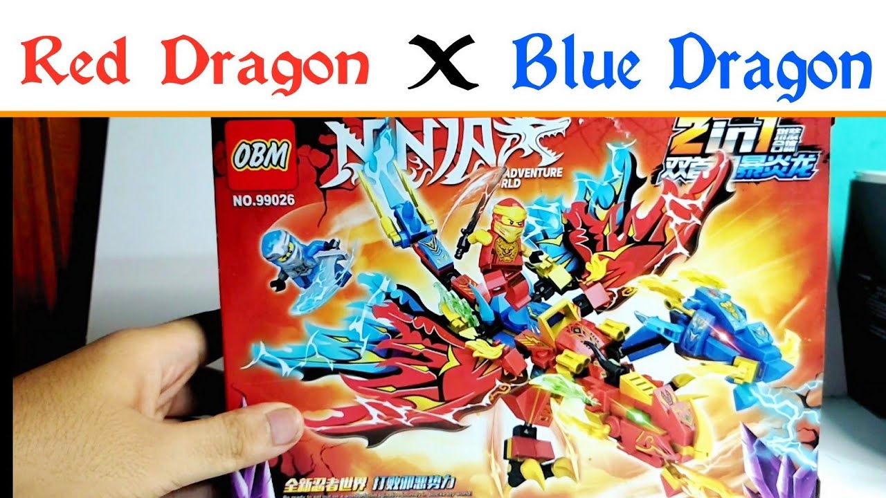 [FINAL PART] Combine Ninjago Red Dragon & Blue Dragon, Unofficial Lego ...