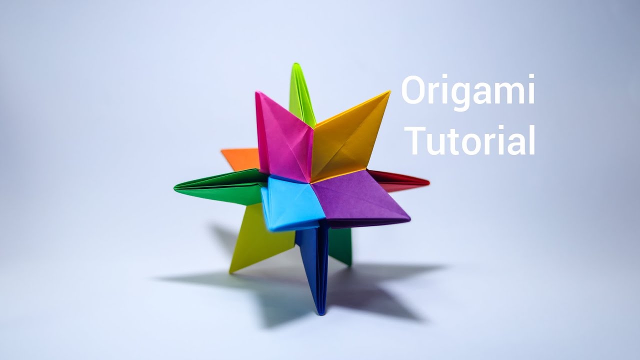 Origami Tutorial Star Blade Cube - YouTube