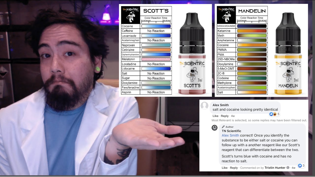 Identifying Cocaine & Salt with Mandelin & Scott's Reagents | TN ...