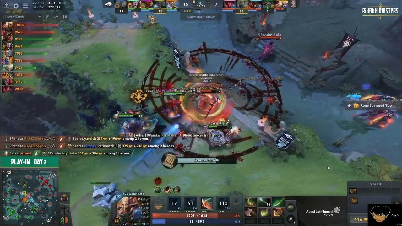 (Dota2) Team Secret VS 9Pandas - Game 2 Highlights (Riyadh Masters 2023) - YouTube