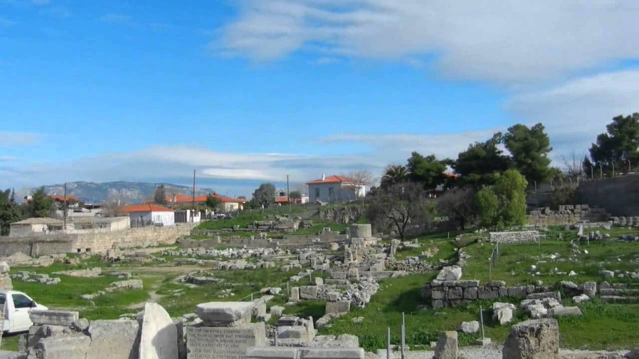 On the Bema where St. Paul Spoke in Ancient Corinth - YouTube