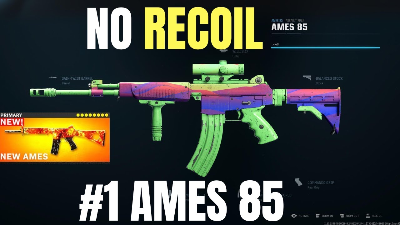 new *BROKEN* AMES 85 in WARZONE! 😍 (Best Ames 85 Class Setup) - YouTube