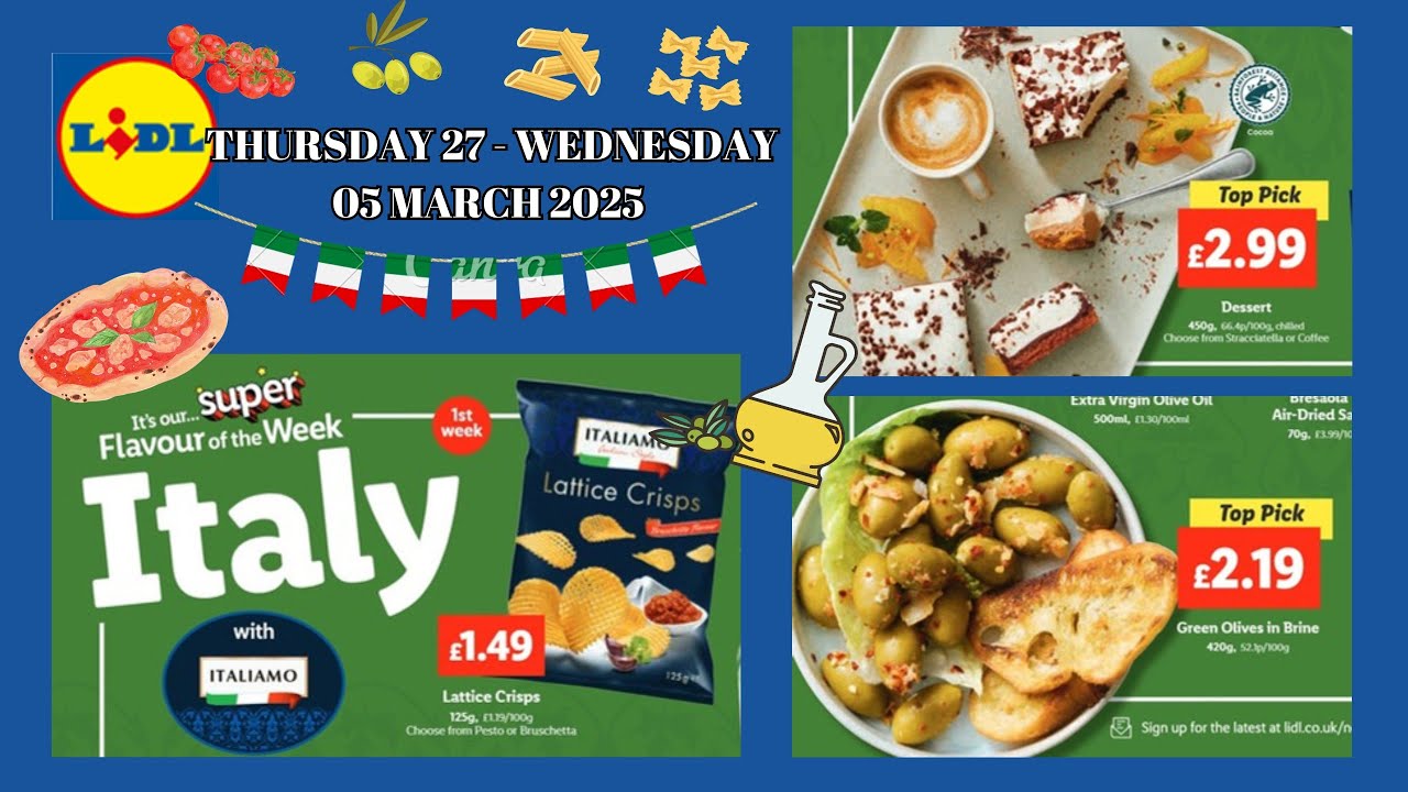 Amazing Italian Food Deals at Lidl You can't miss! - YouTube