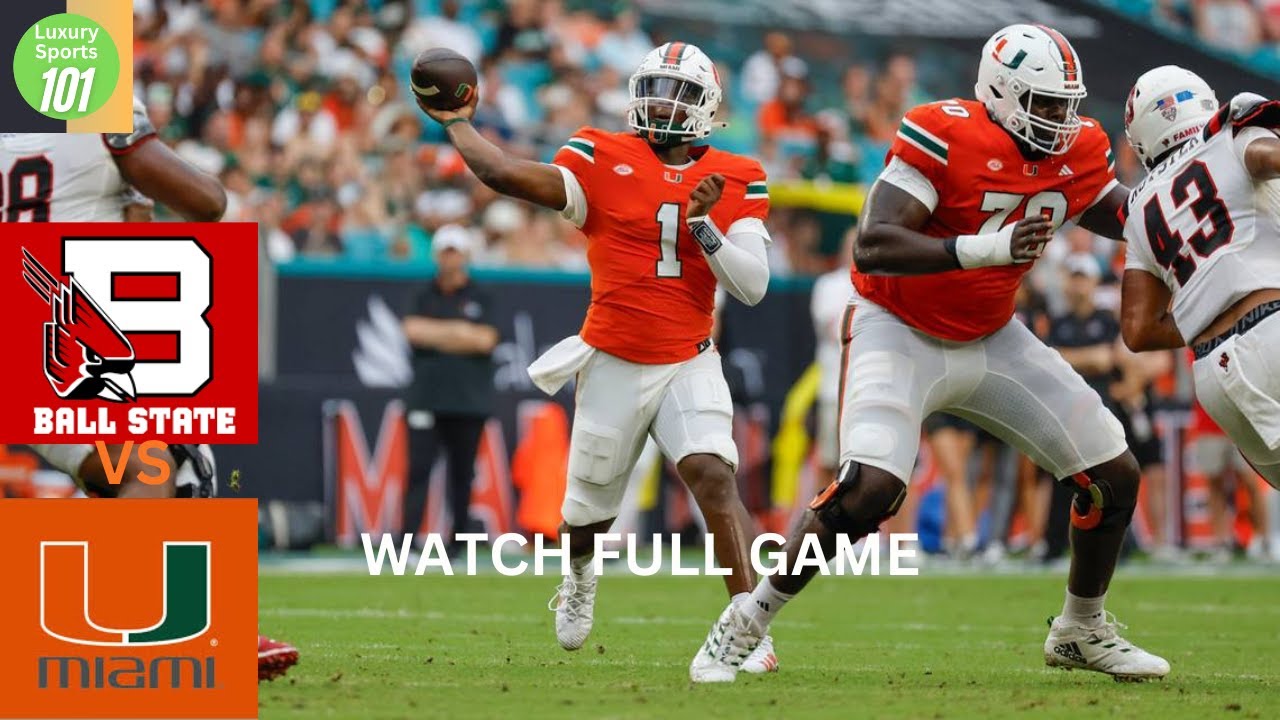 Ball State vs Miami "FULL GAME" Replay 2024 ACC College Football - YouTube