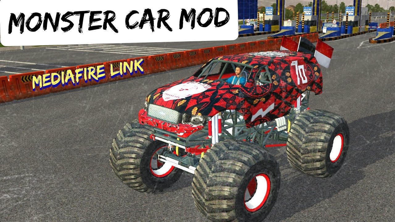 Mod Bussid Monster Car Mod | Monster Car | New Mod Bussid | Mediafire ...